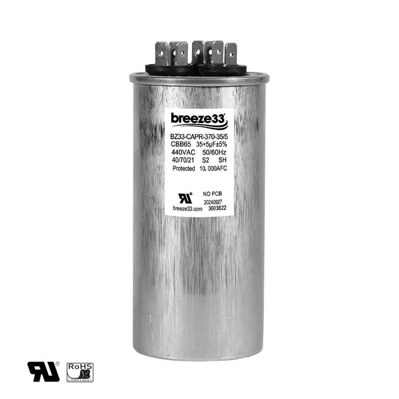 Round Capacitor 45/5 MFD x 440 – Breeze33